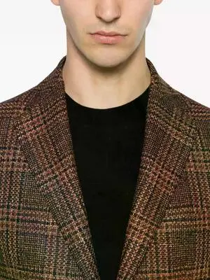 Tagliatore Check-pattern Notched-lapel Blazer