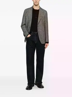 Tagliatore Houndstooth-pattern Peaked-lapel Blazer