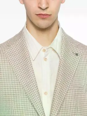 Tagliatore Houndstooth-pattern Single-breasted Blazer