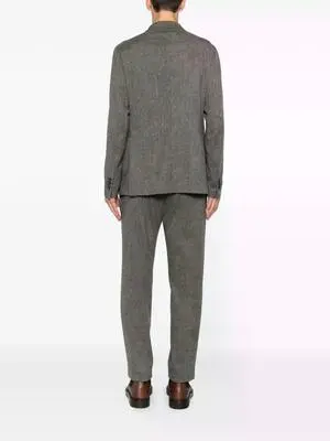 Tagliatore Double-breasted Peaked-lapel Suit - Grey