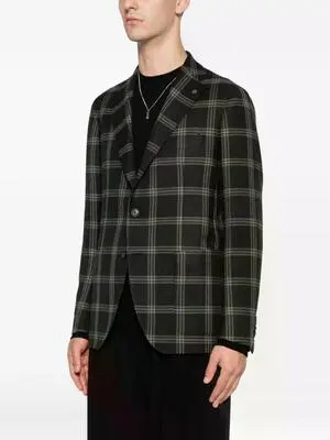 Tagliatore Check-pattern Single-breasted Blazer