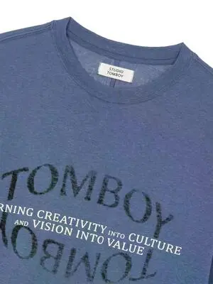STUDIO TOMBOY Logo-print T-shirt - Blue