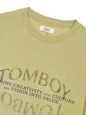 STUDIO TOMBOY Logo Print T-shirt - Green