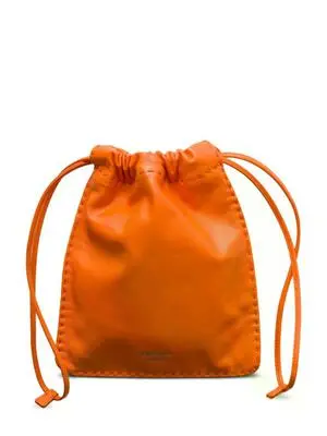 Prada Prada Nappa Leather Smartphone Pouch With Shoulder Strap Orange