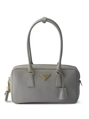 Prada Saffiano Leather Top Handle Bag - Grey