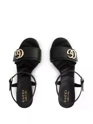 Gucci Double G Leather Sandals