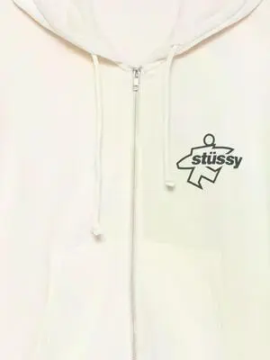 StÜssy Logo Print Zip-up Hoodie