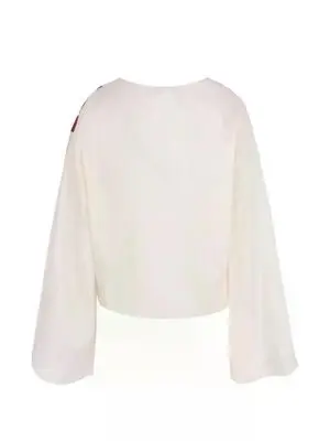 CALA DE LA CRUZ Striped Kimono-sleeve Top