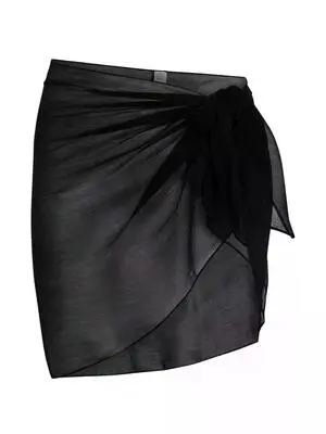 AWAY THAT DAY Sicily Knot-detail Sarong - Black
