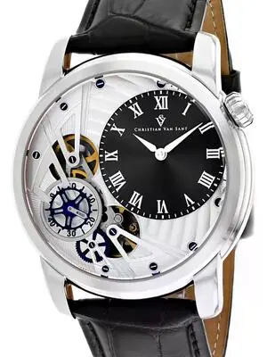 CHRISTIAN VAN SANT 46mm Skeleton Dial Quartz Chronograph Watch
