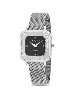 MATHEY TISSOT Gemina Watch With Crystal-embellished Bezel - Black