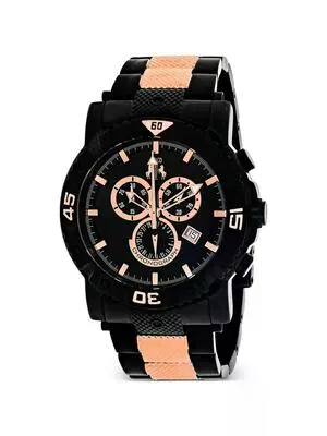 JIVAGO Titan 47mm Chronograph Watch - Black