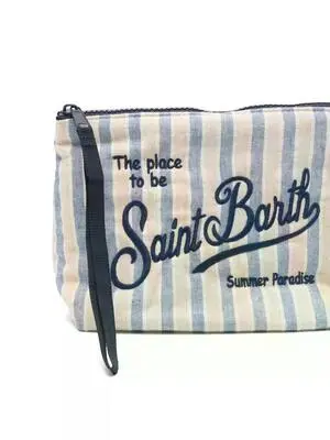 MC2 SAINT BARTH Aline Striped Clutch Bag