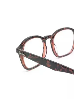 Ray-ban Tortoiseshell-effect Square-frame Eyeglasses