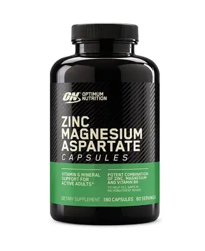 OPTIMUM NUTRITION Zinc Magnesium Aspartate Vitamin Capsules - Black
