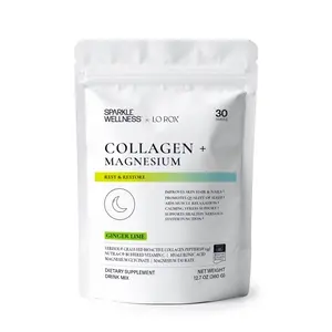 SPARKLE WELLNESS Collagen Magnesium Rest + Restore [30 Serves] Verisol Bioactive Collagen Peptides Ginger Lime