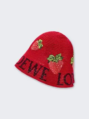 Loewe Strawberry Bucket Hat