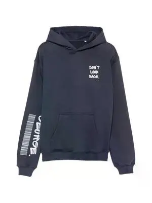 GEORGE. Graphic Print Hoodie - Blue