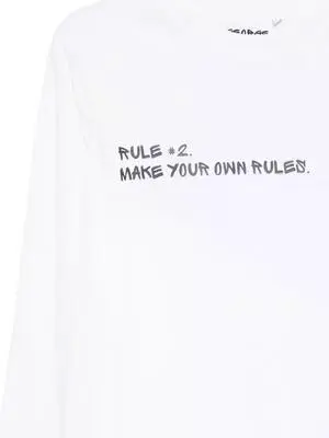 GEORGE. Long Sleeve Slogan Print T-shirt