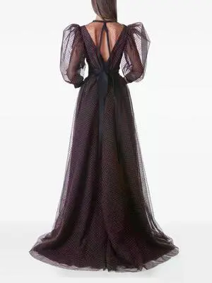 GATTINOLLI BY MARWAN Gattinoli Marwan Polka-dot Gown Dress