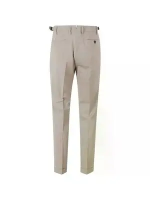 BERWICH Pleated Detail Turn-up Trousers - Neutrals