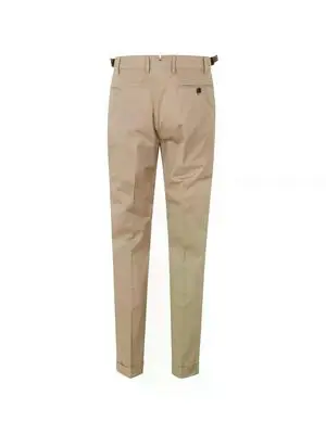 BERWICH Tailored Trousers With Turn-up Hems - Neutrals