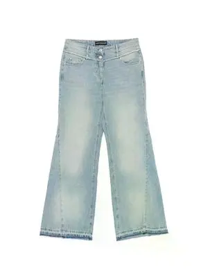 LUISA CERANO Panelled Jeans With Frayed Edges