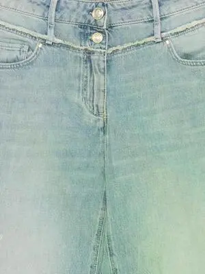LUISA CERANO Panelled Jeans With Frayed Edges