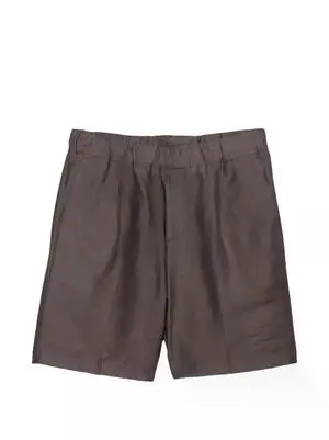 COSTUMEIN Pleated Elasticated-waist Shorts - Brown