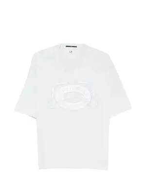 C.P. COMPANY Logo-embroidered T-shirt