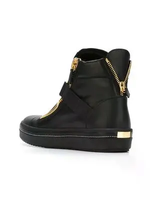 GIUSEPPE ZANOTTI Zip Detailed Hi-top Sneakers