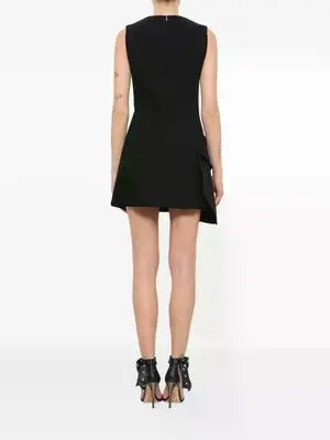 Neil Barrett Sleeveless Peplum Detail A-line Mini Dress
