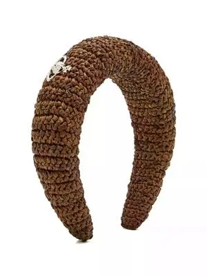 VIVIENNE WESTWOOD Orb Headband - Brown