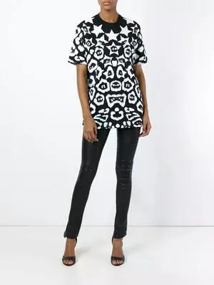 Givenchy Star And Leopard Print T-shirt