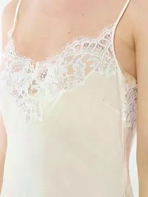 Givenchy Lace Trimmed Silk Slip Dress