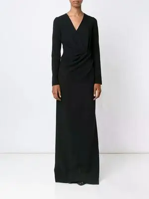 LANVIN Draped Waist Maxi Dress