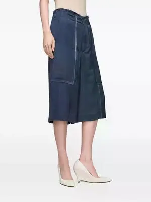 MAISON MARGIELA Paneled Shorts With Frayed Edges