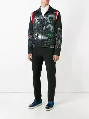 LANVIN Printed Cotton Bomber Jacket