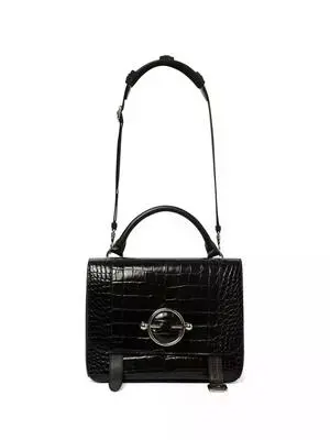 JW Anderson Crocodile Leather Shoulder Bag - Black