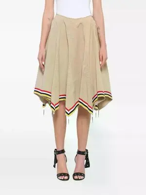 JW Anderson Umbrella Effect Pleated Midi Skirt