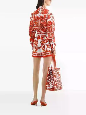 Dolce & Gabbana Majolica Print Poplin Shirt