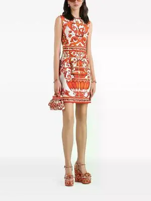 Dolce & Gabbana Majolica Print Short Dress