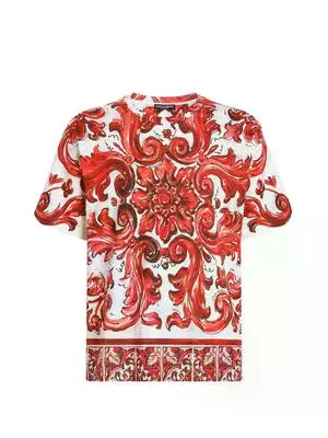 Dolce & Gabbana Majolica-print Cotton T-shirt