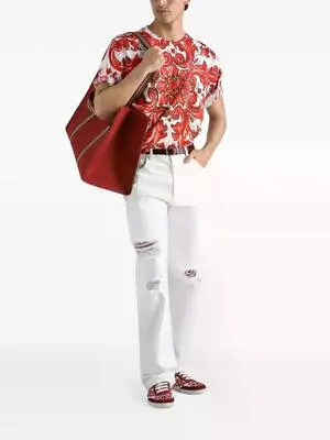 Dolce & Gabbana Majolica-print Cotton T-shirt