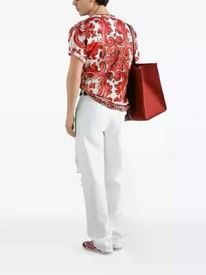 Dolce & Gabbana Majolica-print Cotton T-shirt