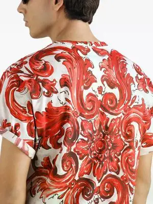 Dolce & Gabbana Majolica-print Cotton T-shirt