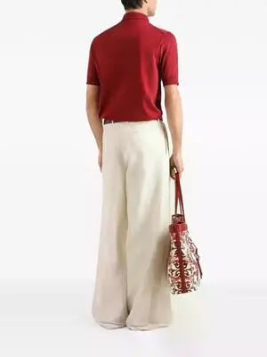 Dolce & Gabbana Polo Shirt In Smooth Silk