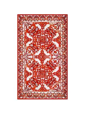 Dolce & Gabbana Majolica-print Terry Beach Towel