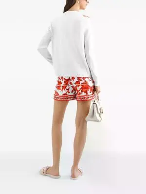 Dolce & Gabbana Majolica Print Silk And Twill Tank Top