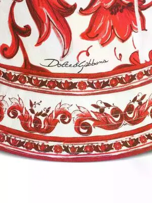 Dolce & Gabbana Majolica-print Drill Bucket Hat